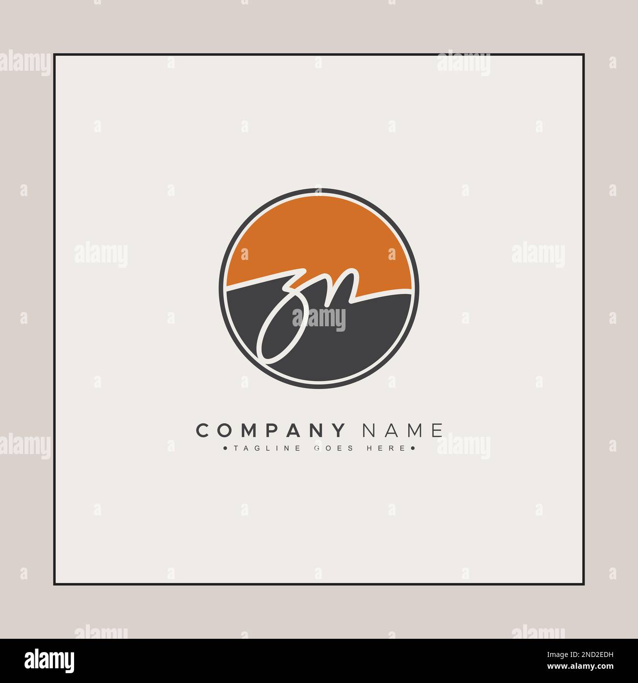 Simple Signature Logo for Alphabet ZN - Handwritten Signature for ...