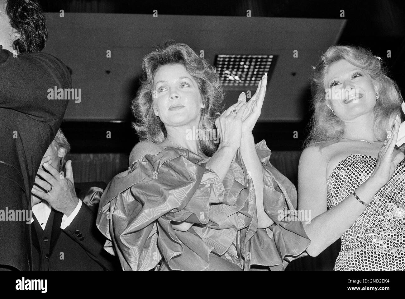 Priscilla Presley applauds in honor of Dallas television series ...