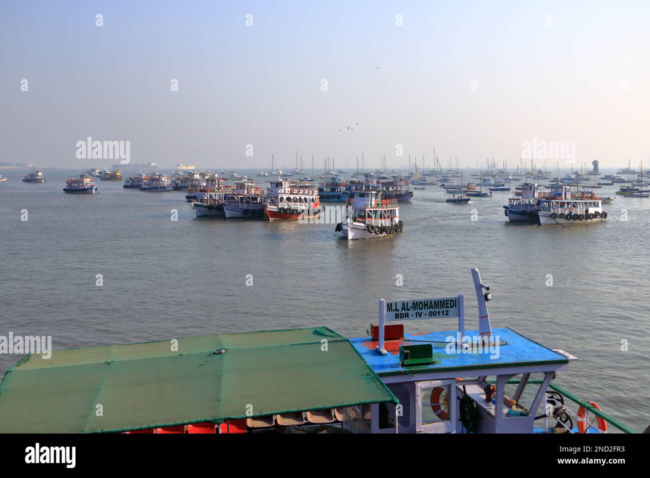 December 21 2022 - Mumbai, Maharashtra in India: Boats and Ferries near ...