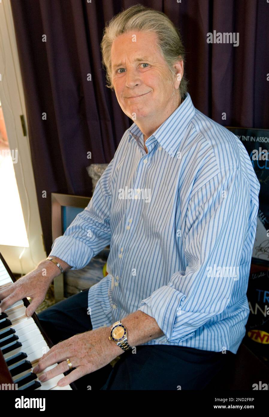 FILE - In this July 28, 2008 file photo, musician Brian Wilson poses ...