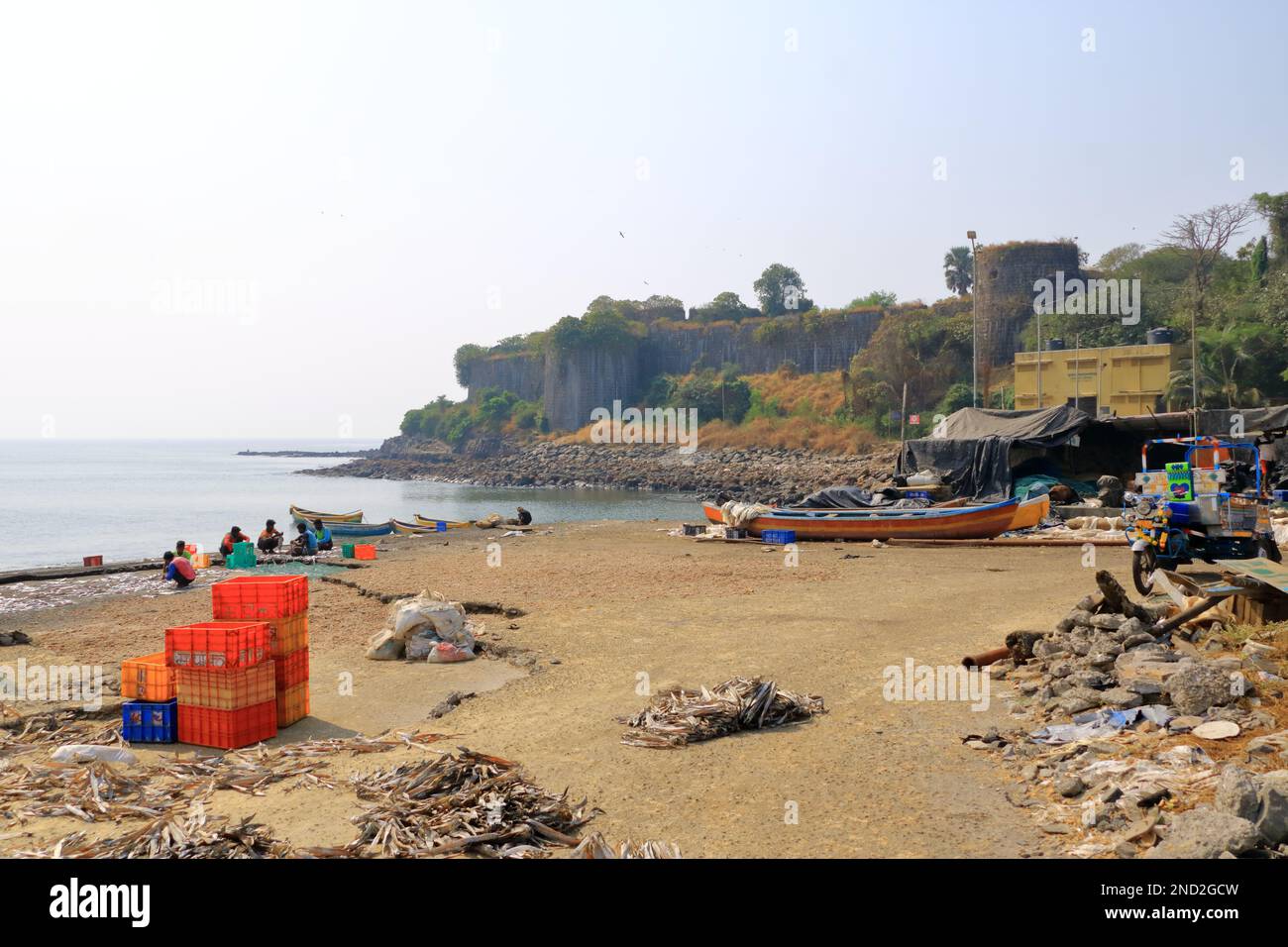 December 21 2022 - Mumbai, Maharashtra in India: Madh fort in the North ...