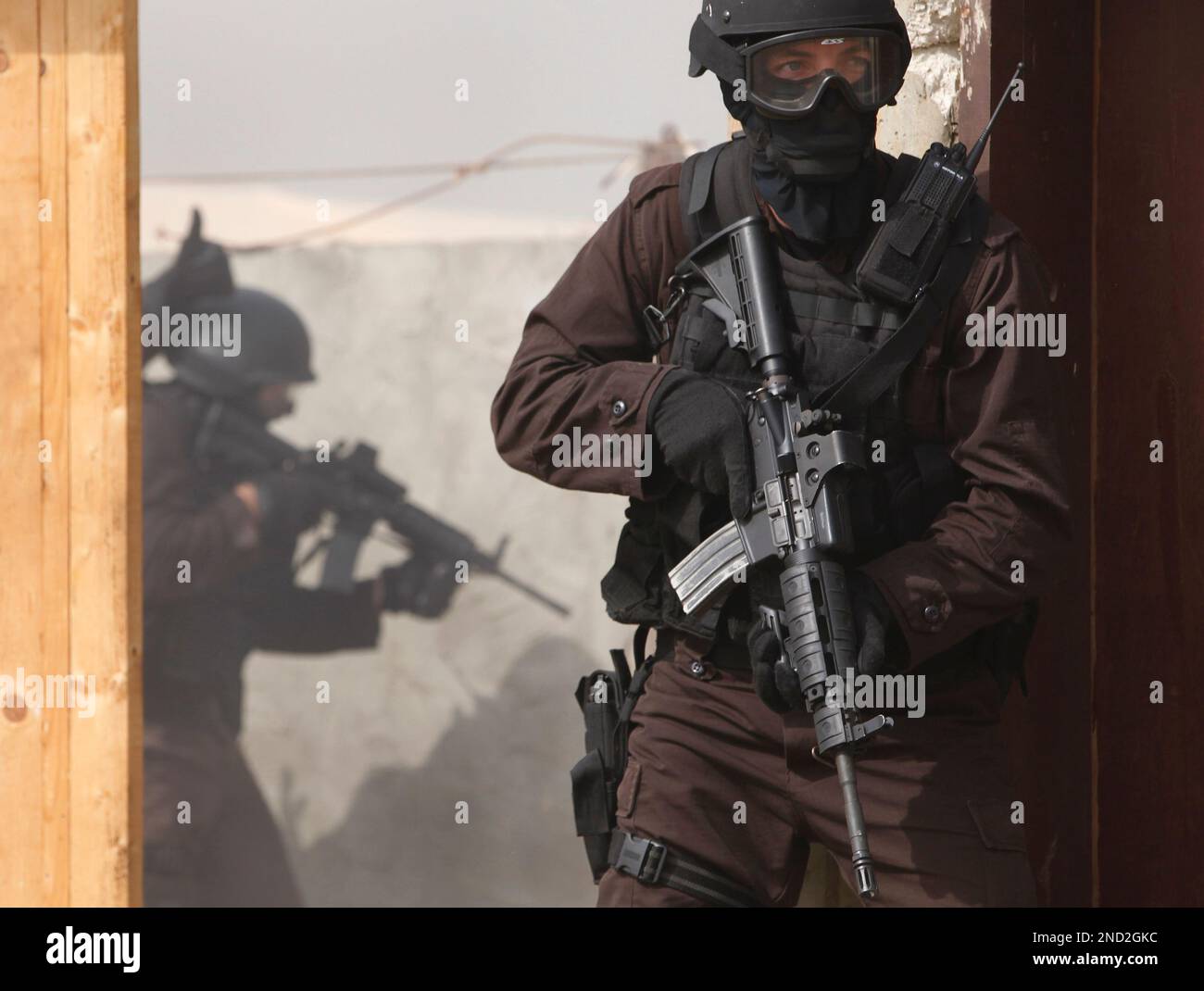 Lebanese Internal Security Forces demonstrate during an anti-terrorism ...