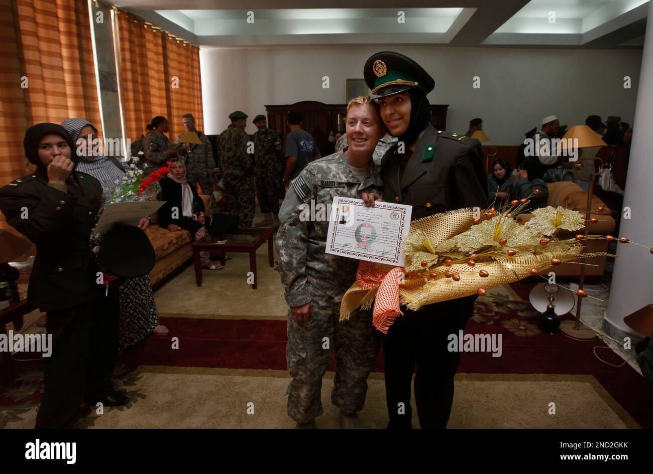 A newly graduated female army officer of Afghan National Army, Mariam ...