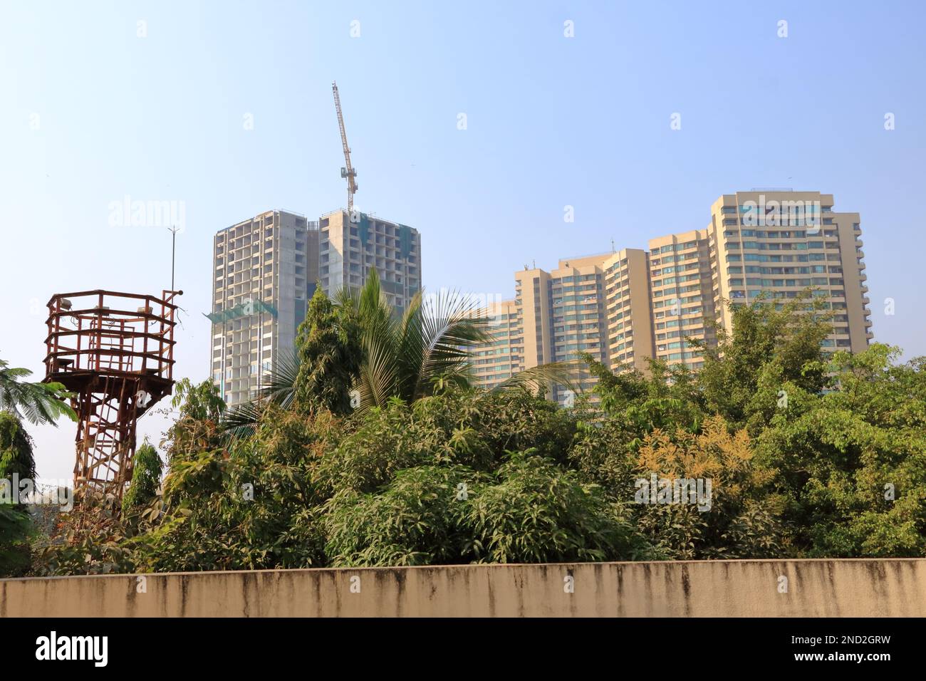 December 21 2022 - Mumbai, Maharashtra in India: Modern housing complex ...