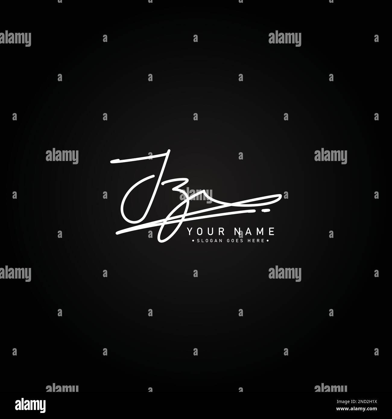 JZ Initial Logo in Signature Style for Photography and Fashion Business ...