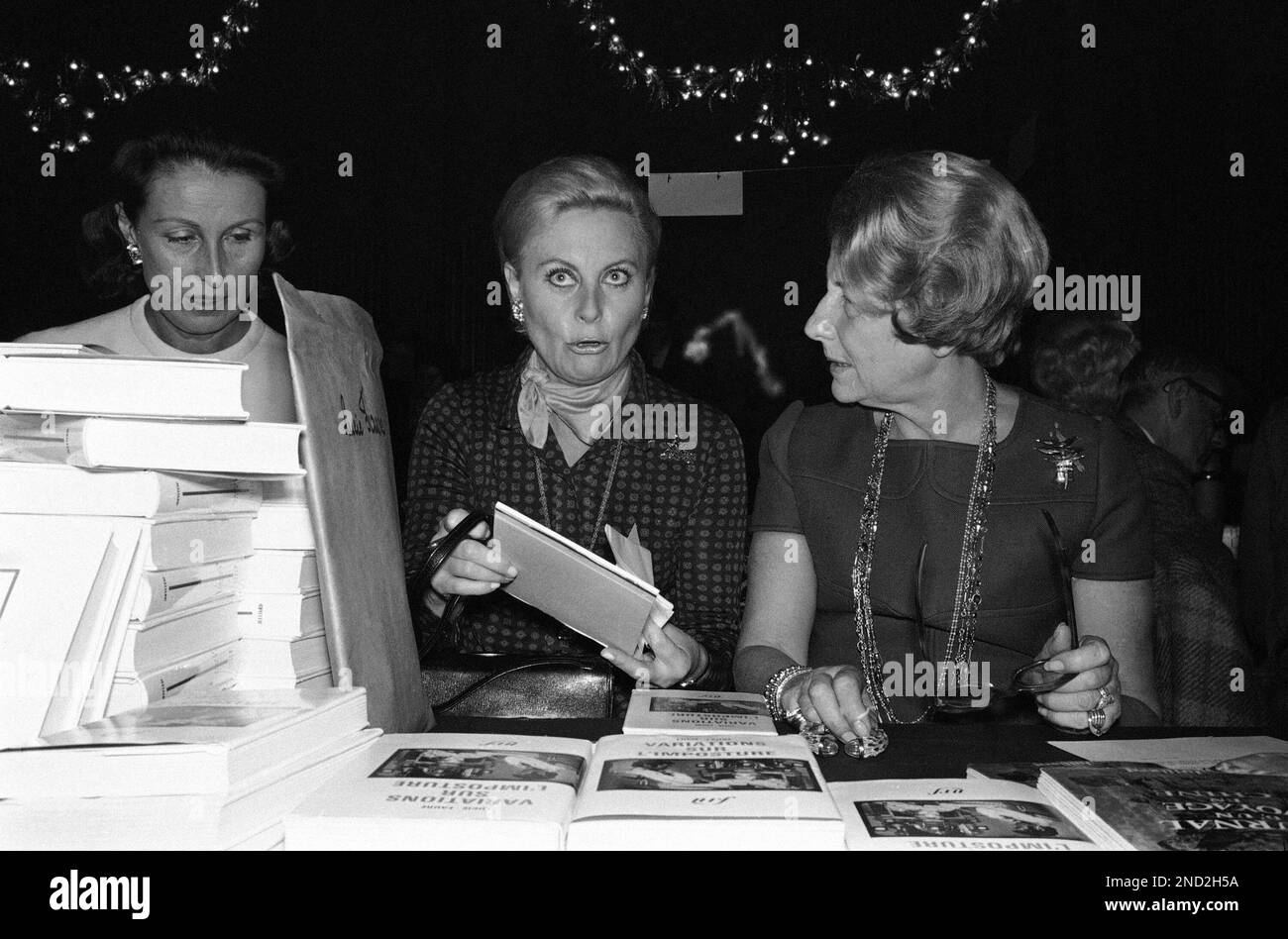French actress Michele Morgan, centre, and Lucie Faure, formally Lucie ...