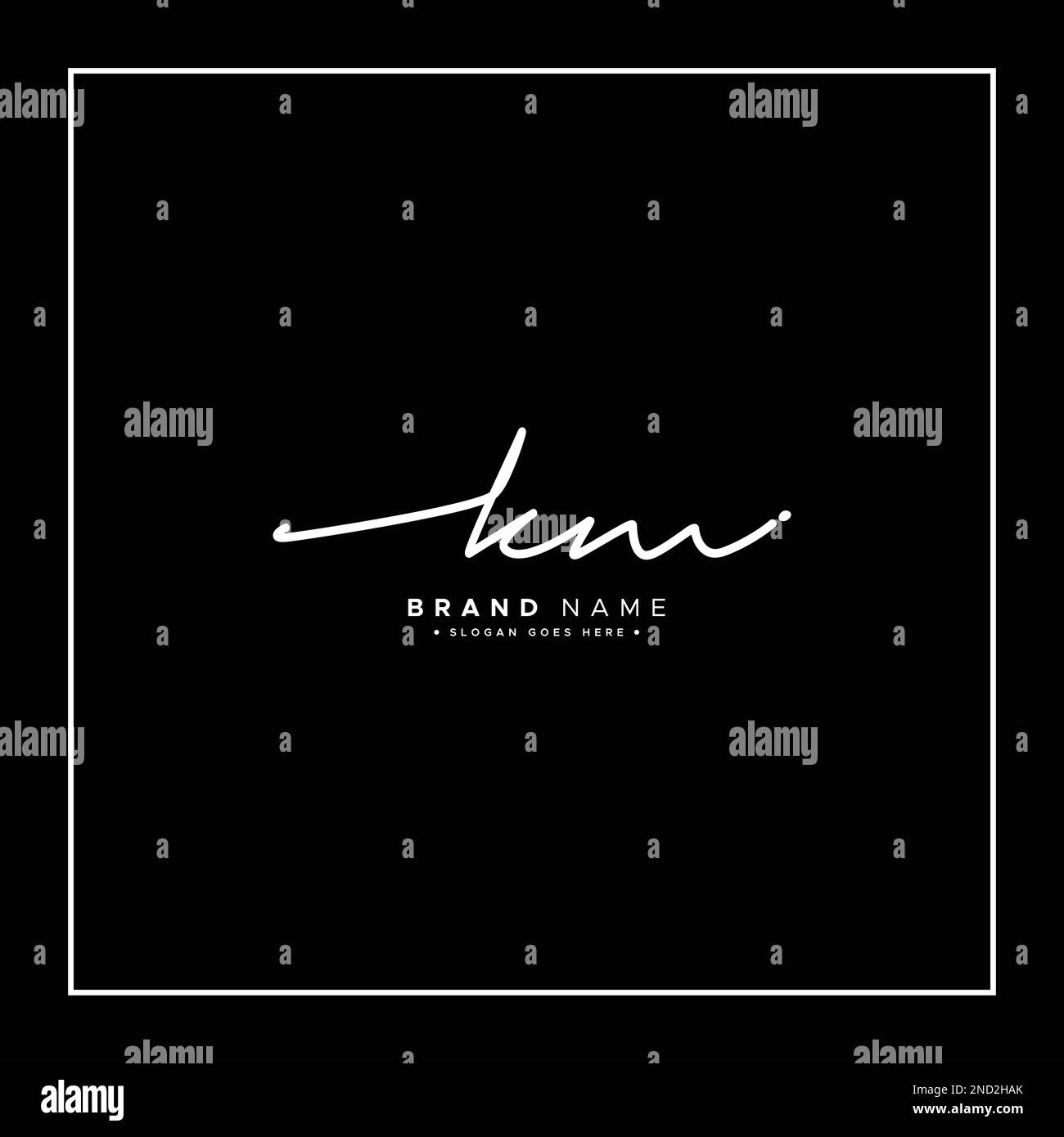 KM Handwritten Signature logo - Vector Logo Template for Beauty ...