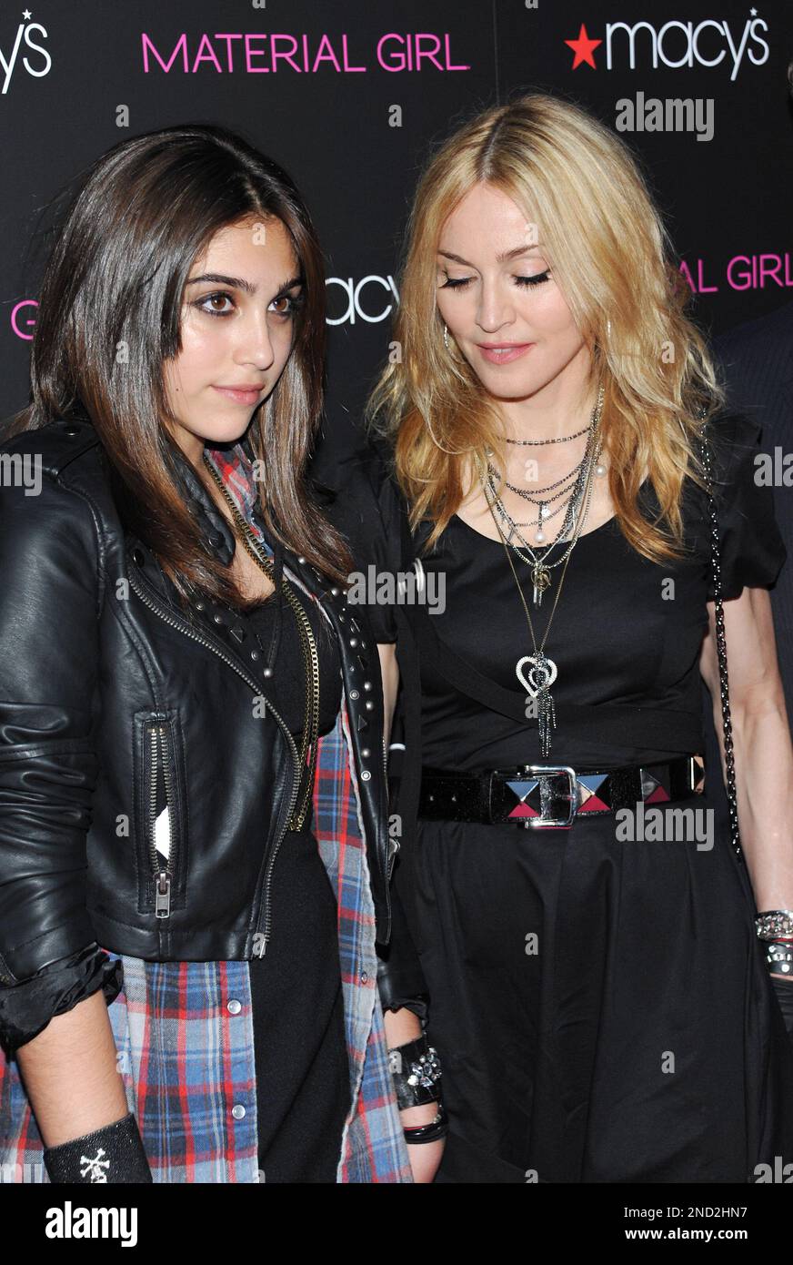 Pop singer Madonna, right, and her daughter Lourdes "Lola" Leon Ciccone ...