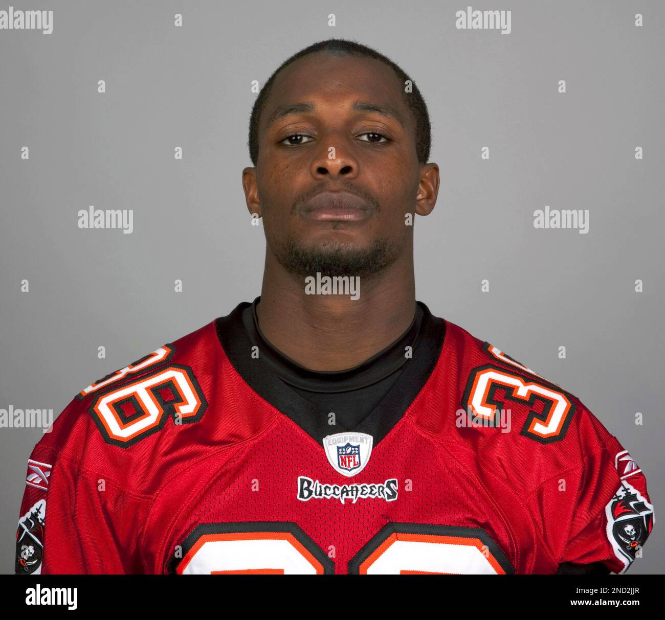 In a 2009 photo, Tampa Bay Buccaneers safety Tanard Jackson poses for a ...