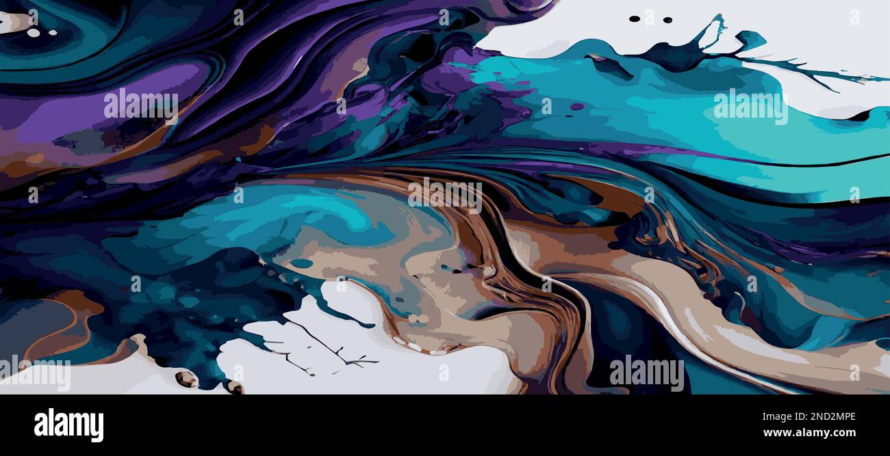 Marble panoramic texture design, colorful multicolored marble surface ...