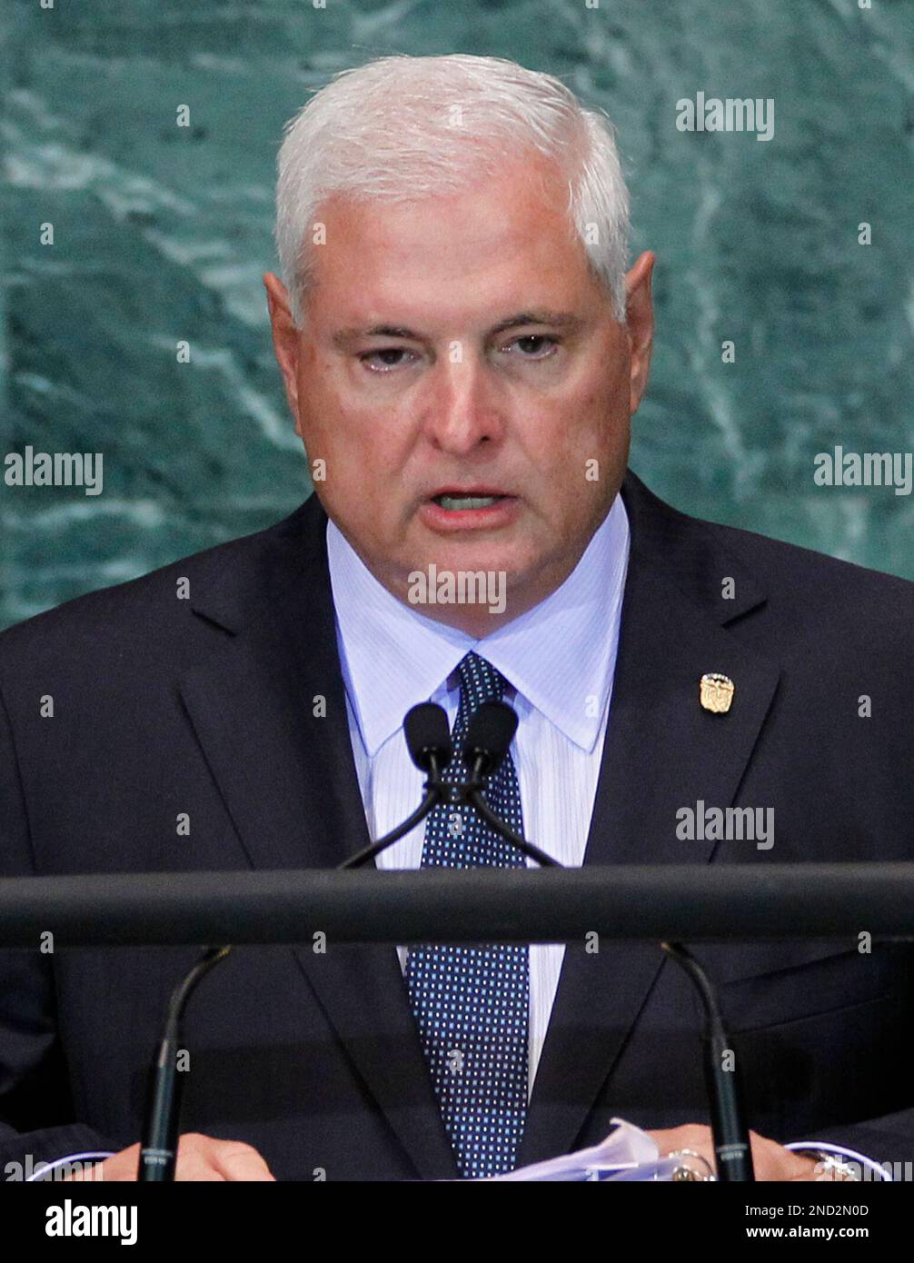Ricardo Martinelli Berrocal, President of Panama speaks at United ...