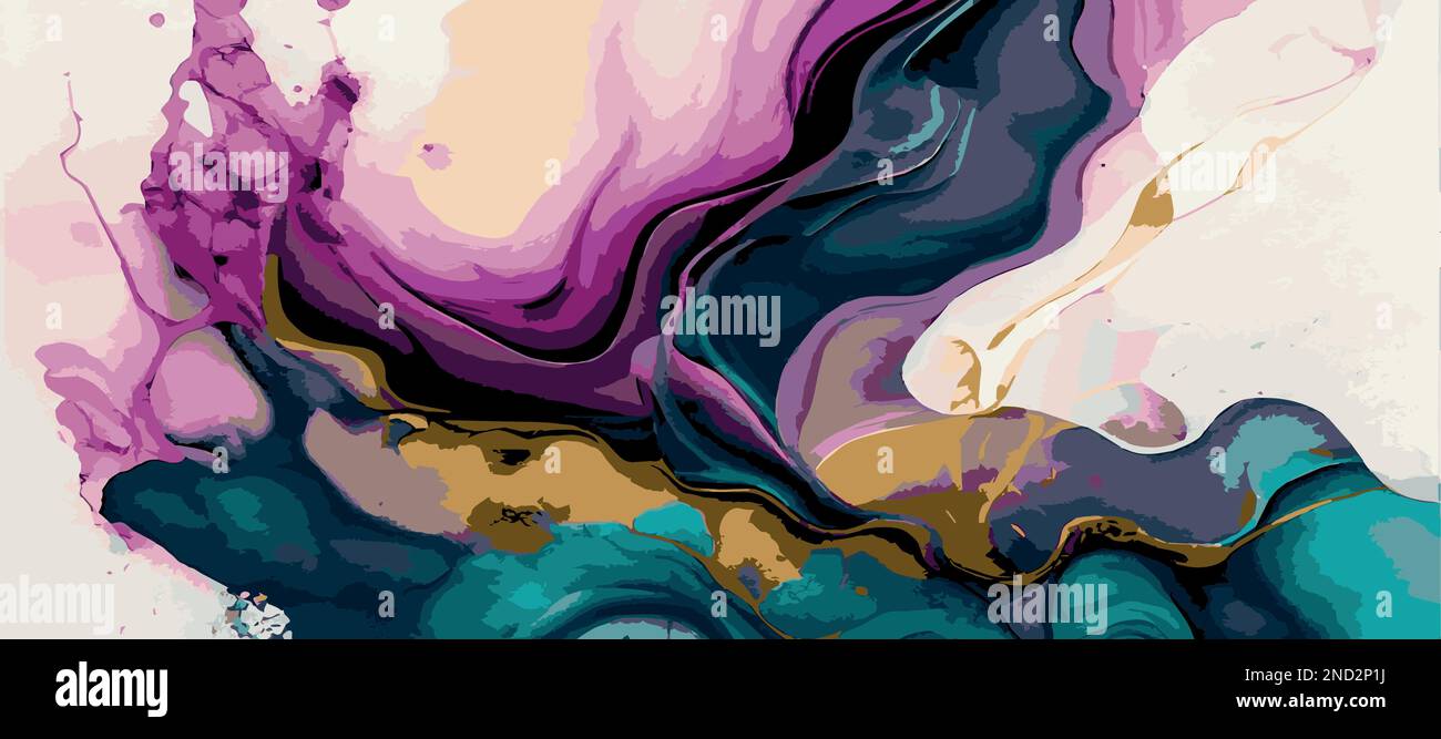 Marble panoramic texture design, colorful multicolored marble surface ...