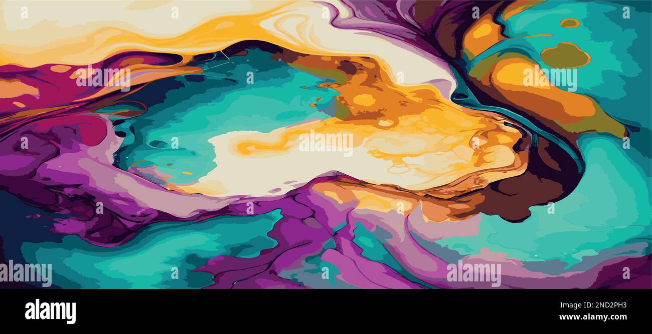 Marble panoramic texture design, colorful multicolored marble surface ...