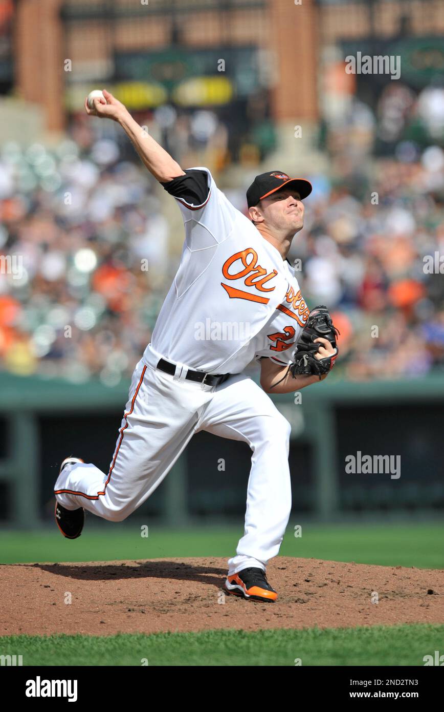 Baltimore Orioles pitcher Chris Tillman delivers against the New York ...