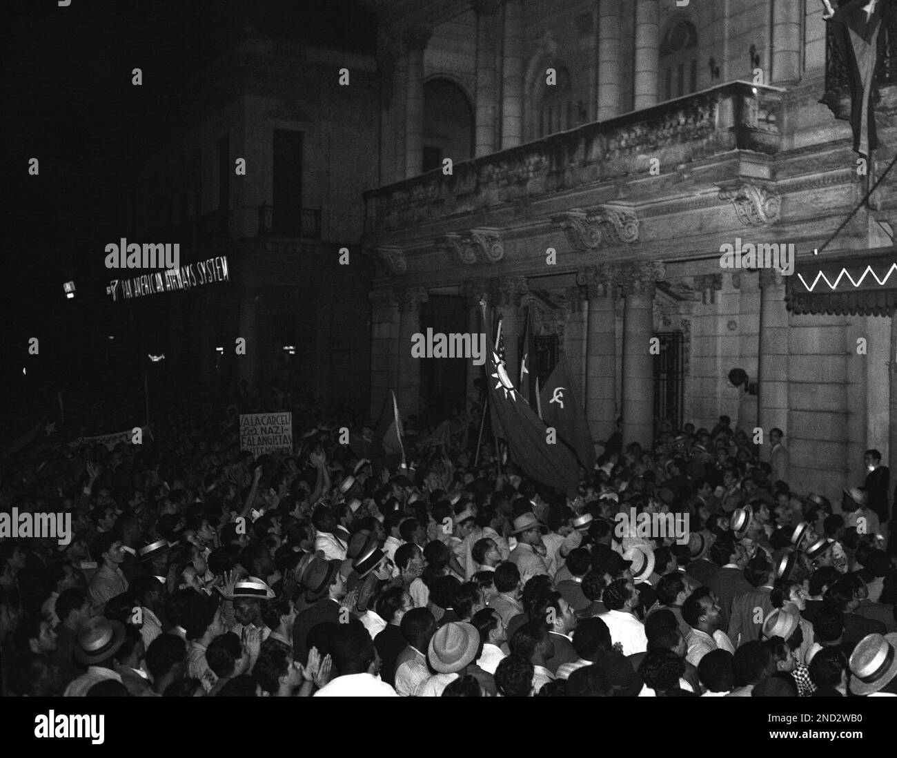 The crowd had gone to the Embassy, in Havana’s beautiful Prado ...