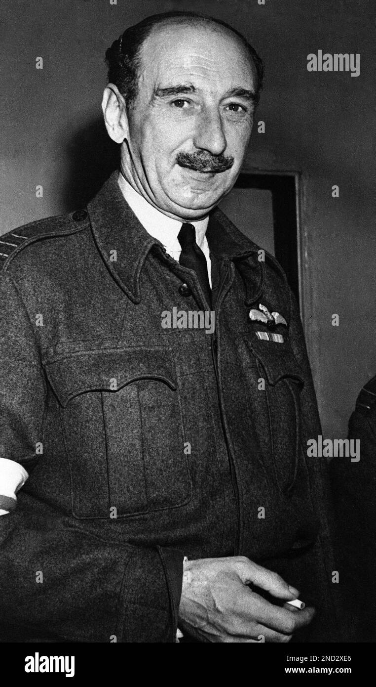 Wing Commander Percy George Fender, former English test cricketer, seen ...