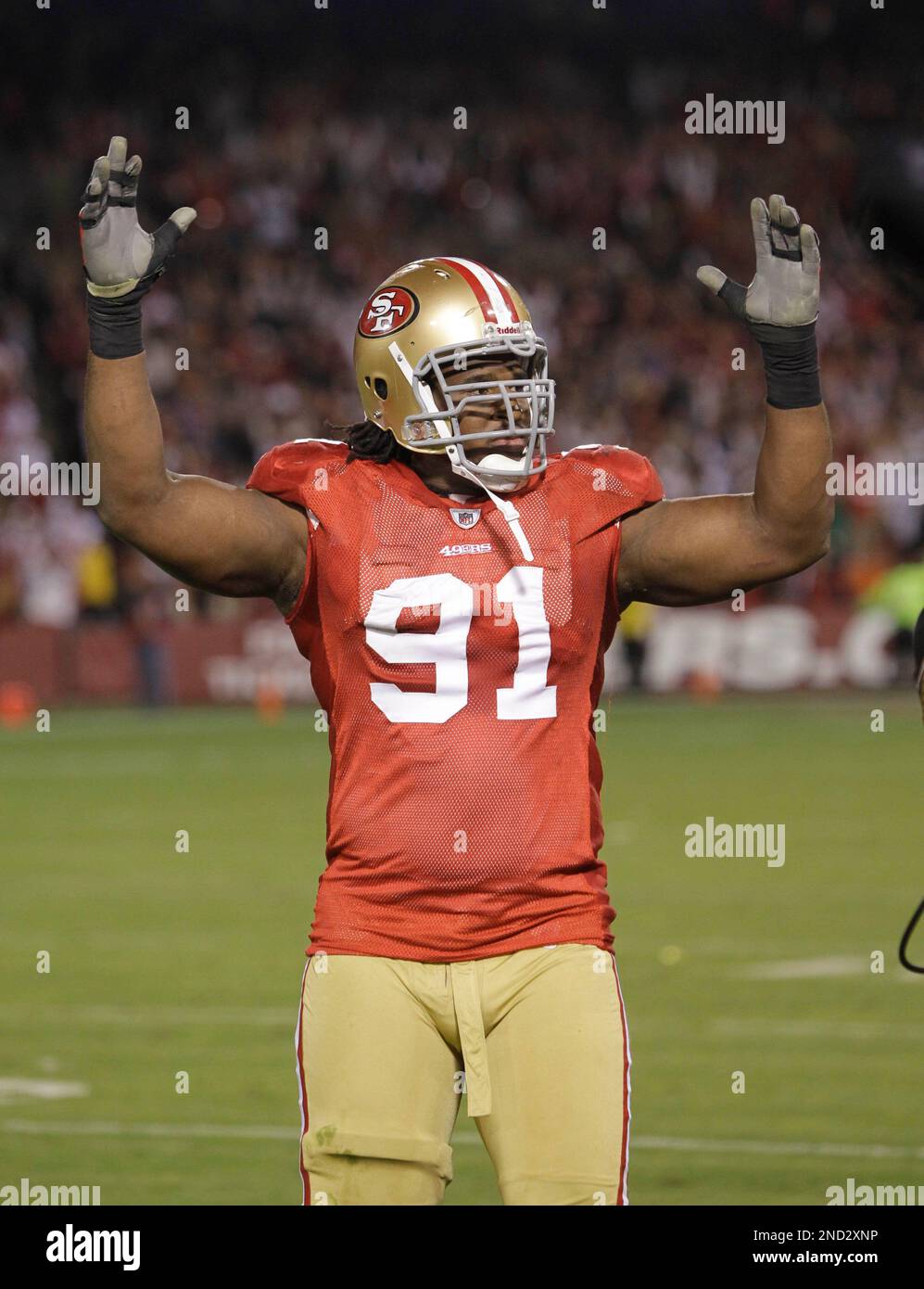 San Francisco 49ers defensive tackle Ray McDonald (91) in fourth ...