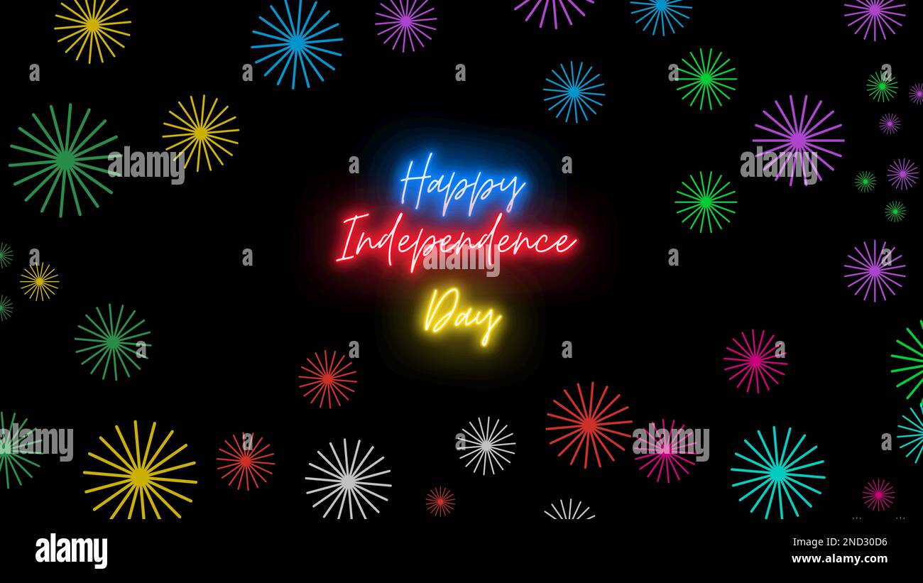 A Happy Independence Day celebrations poster design Stock Photo - Alamy