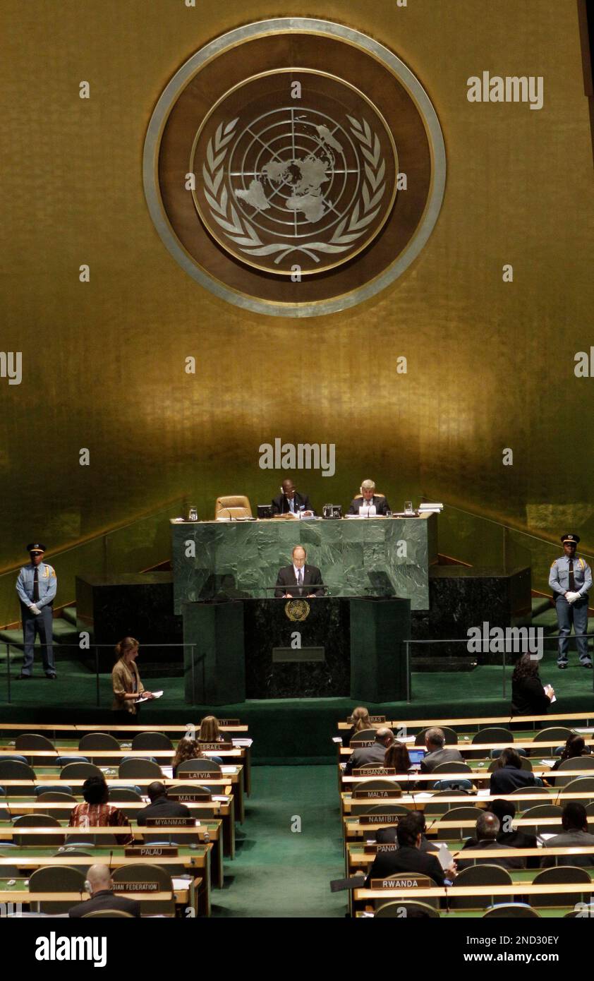 Prince Albert II of Monaco addresses a summit on the Millennium ...