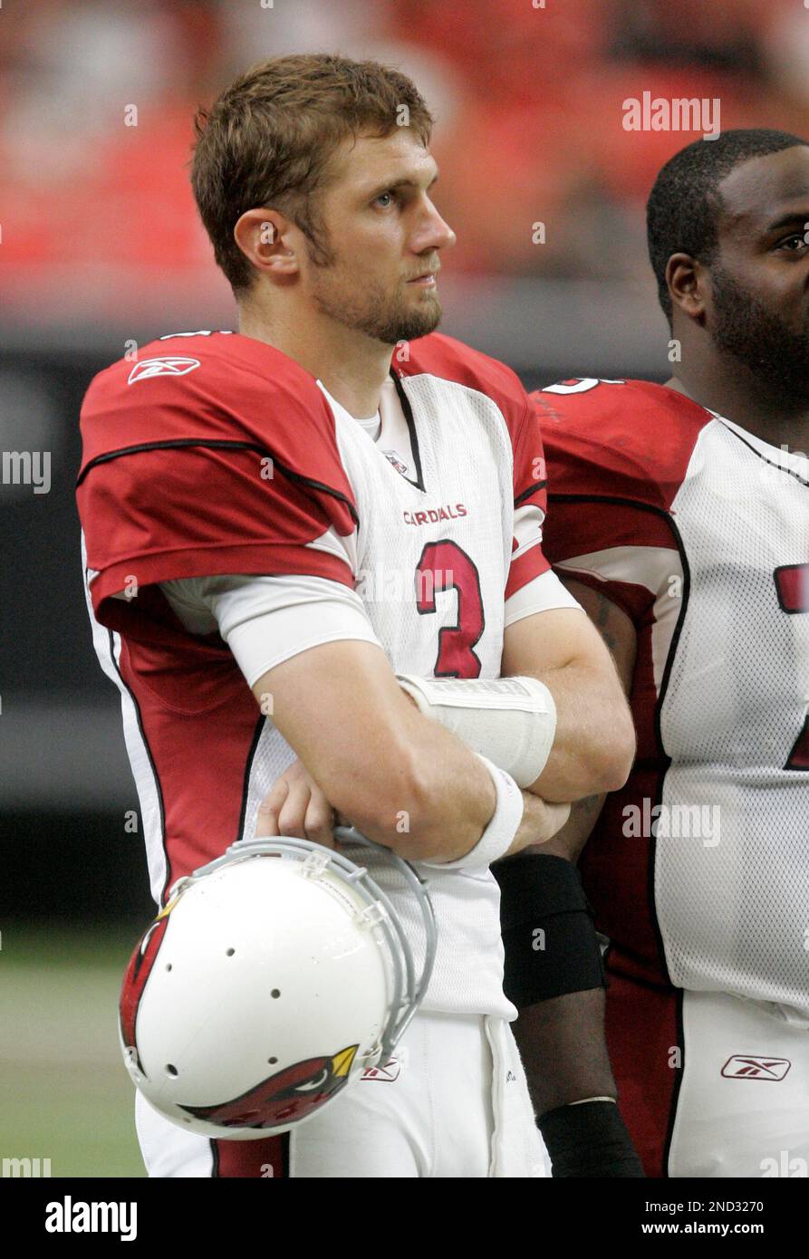 Arizona Cardinals quarterback Derek Anderson (3) watches from the ...