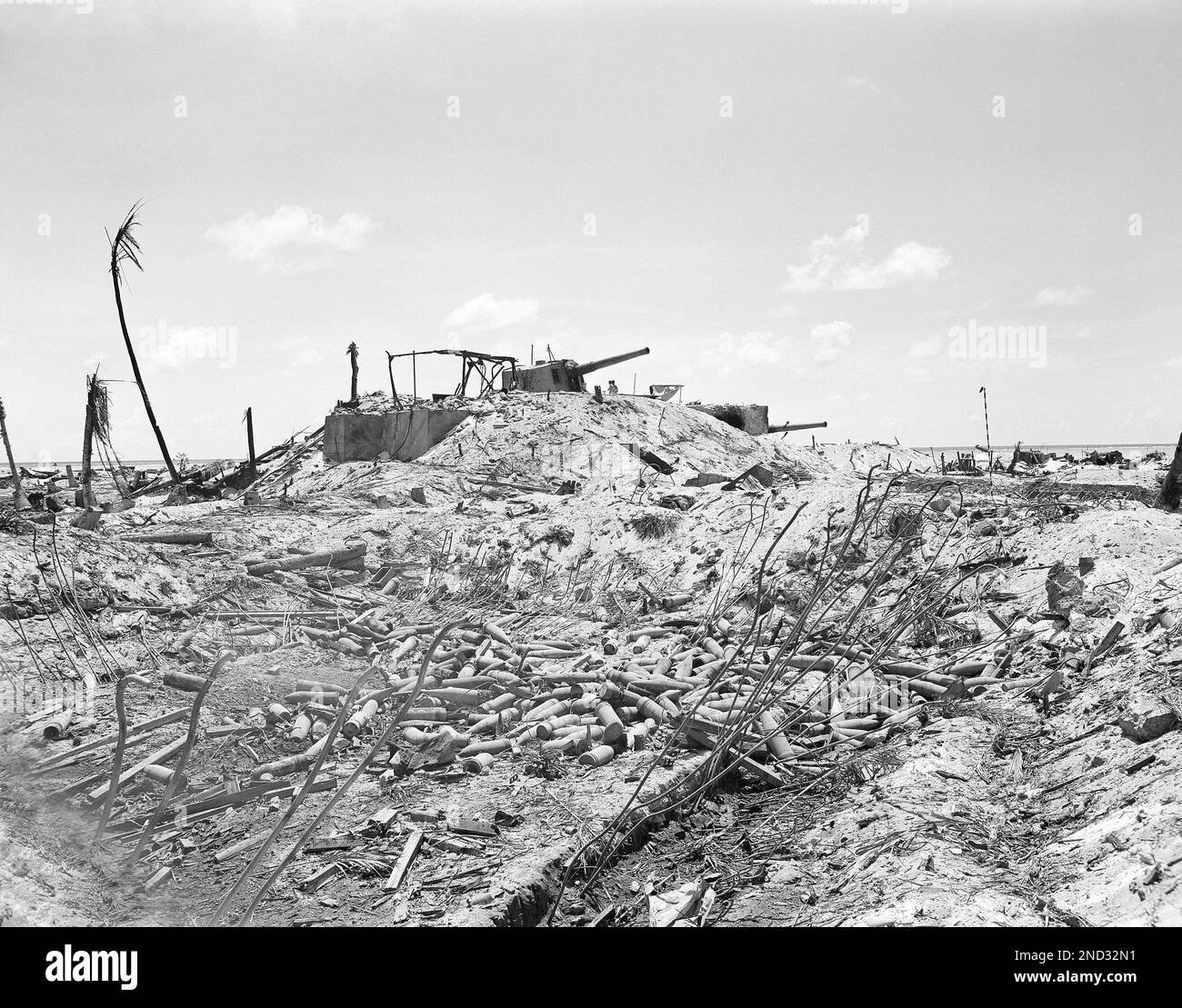 Only twisted steel reinforcing bars and large caliber shells remained ...