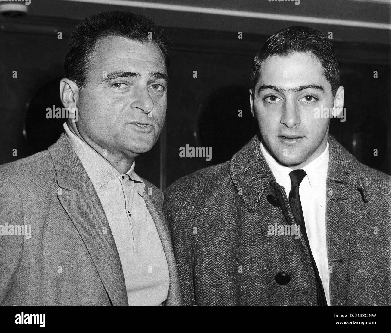 Film producer Mike Todd, left, with his son, Michael Jr., 27, in April ...