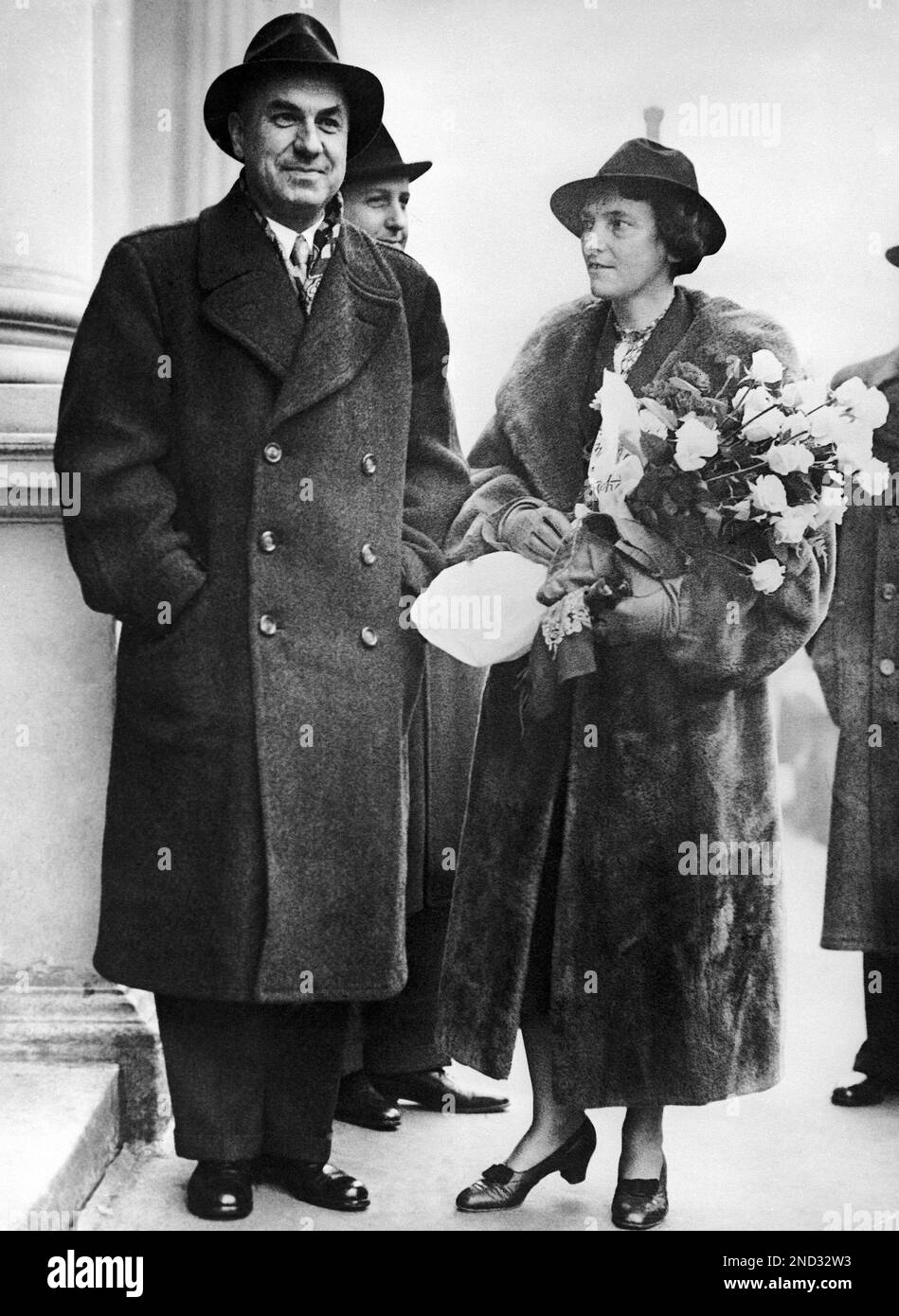 Inspector General of the German highways, Dr. Fritz Todt and his wife ...