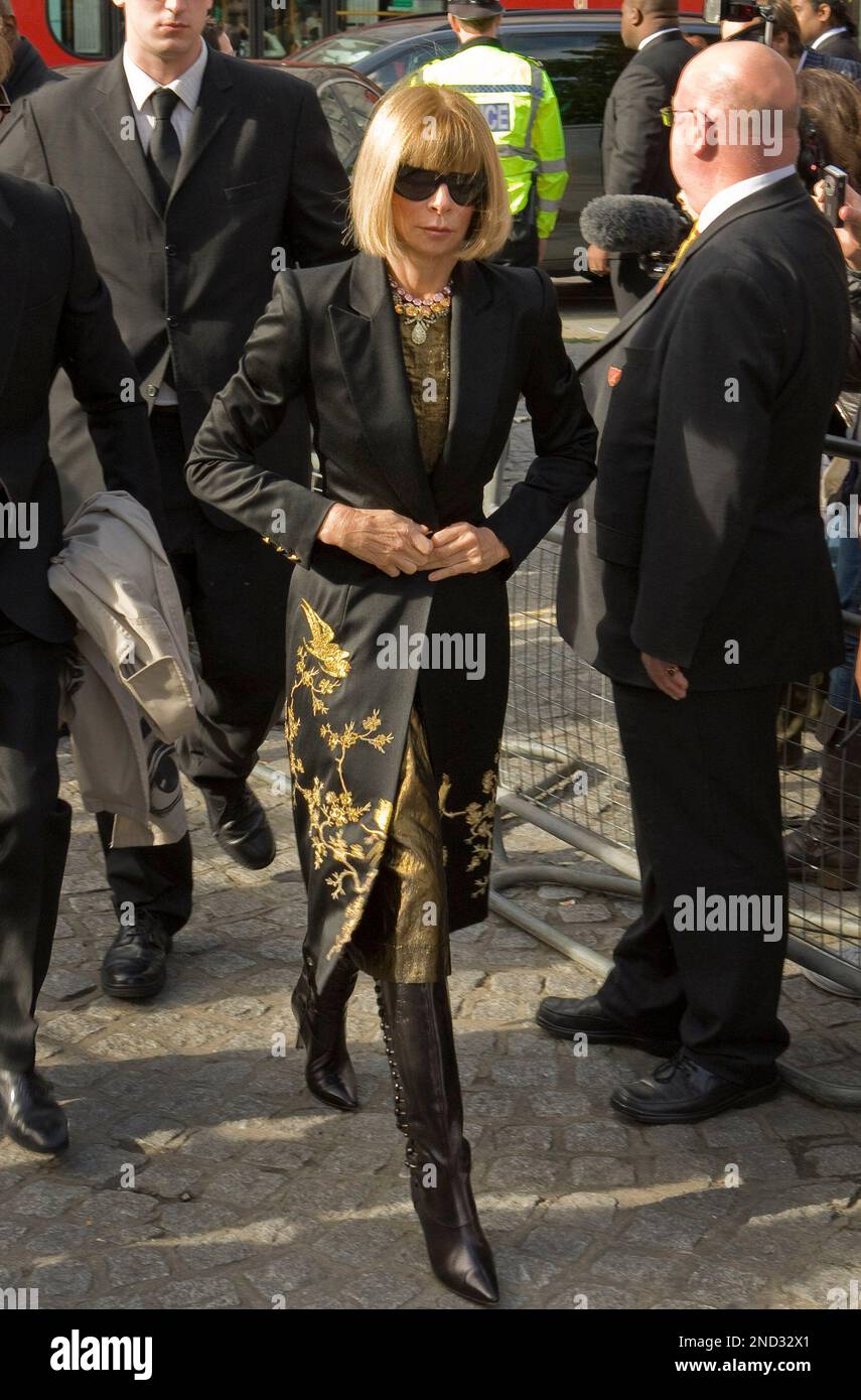Alexander Mcqueen Funeral Anna Wintour