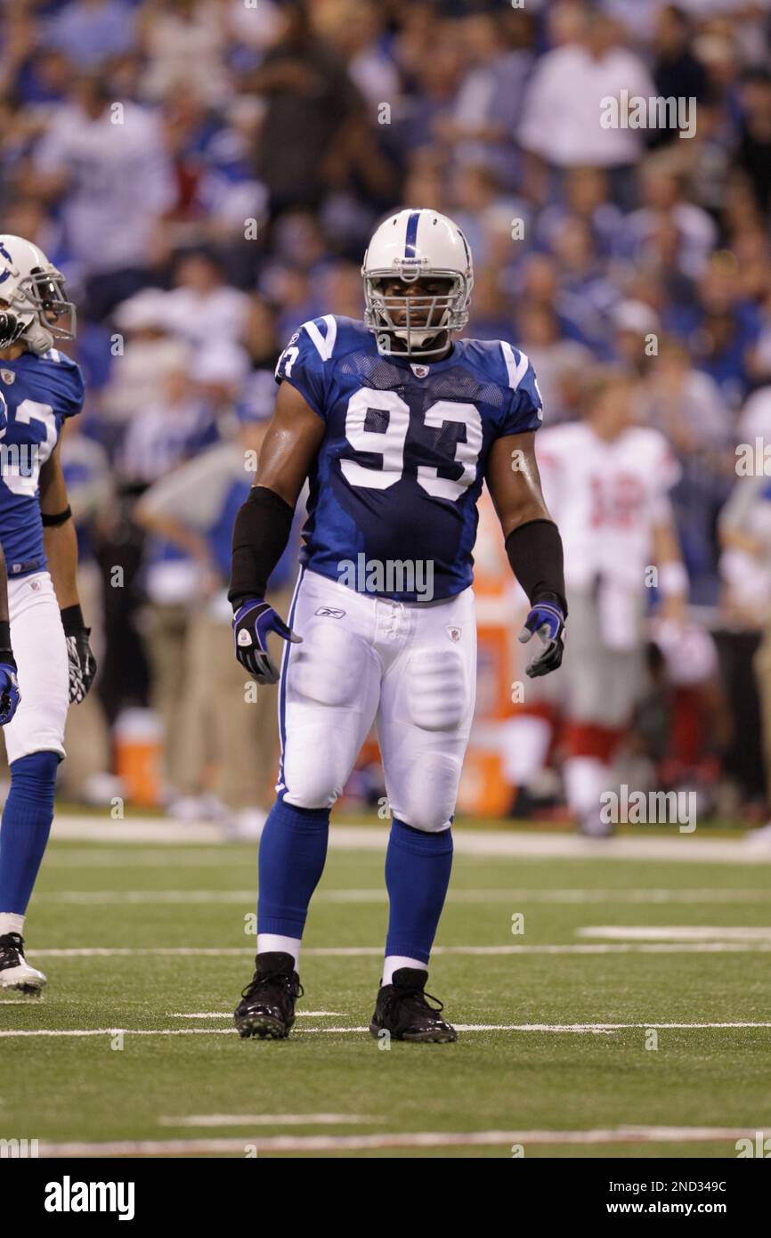 Indianapolis Colts defensive end Dwight Freeney (93) during an NFL ...