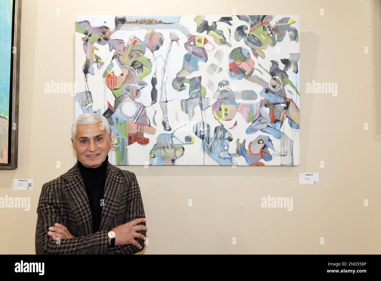 Paris, France. 14th Feb, 2023. Painter, calligrapher, sculptor Eli ...