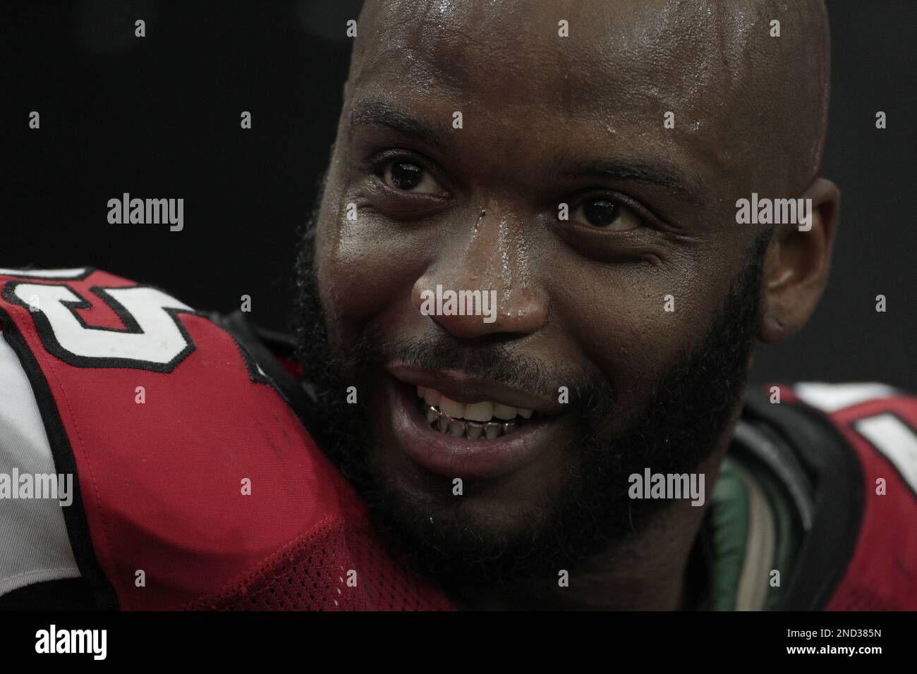 Atlanta Falcons defensive end John Abraham is pictured during their NFL ...