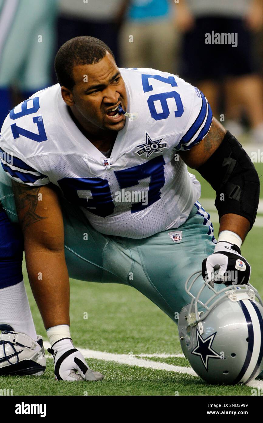 Dallas Cowboys defensive end Jason Hatcher (97) before an NFL football ...