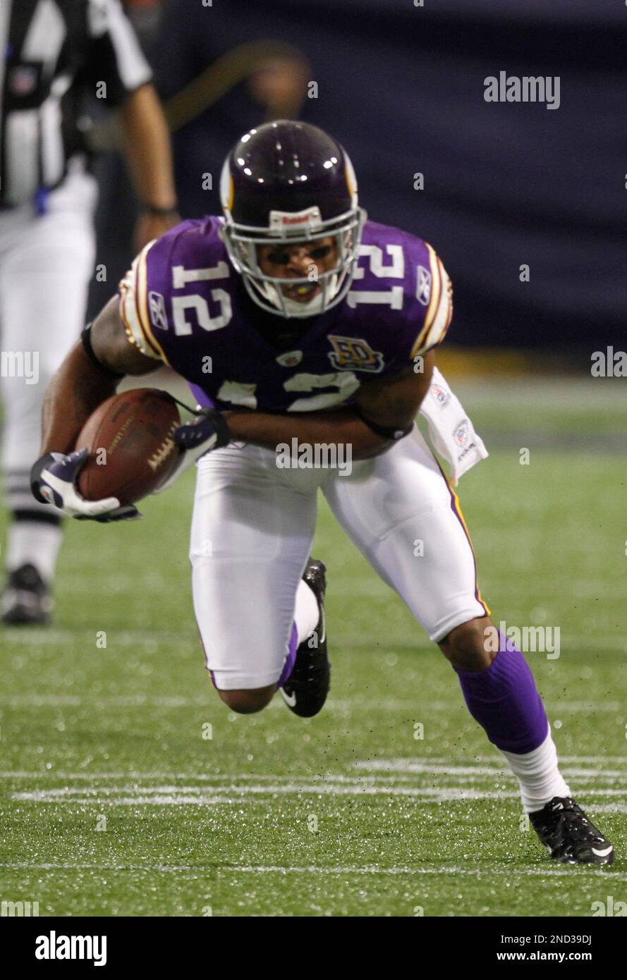 Minnesota Vikings wide receiver Percy Harvin during the first half of ...