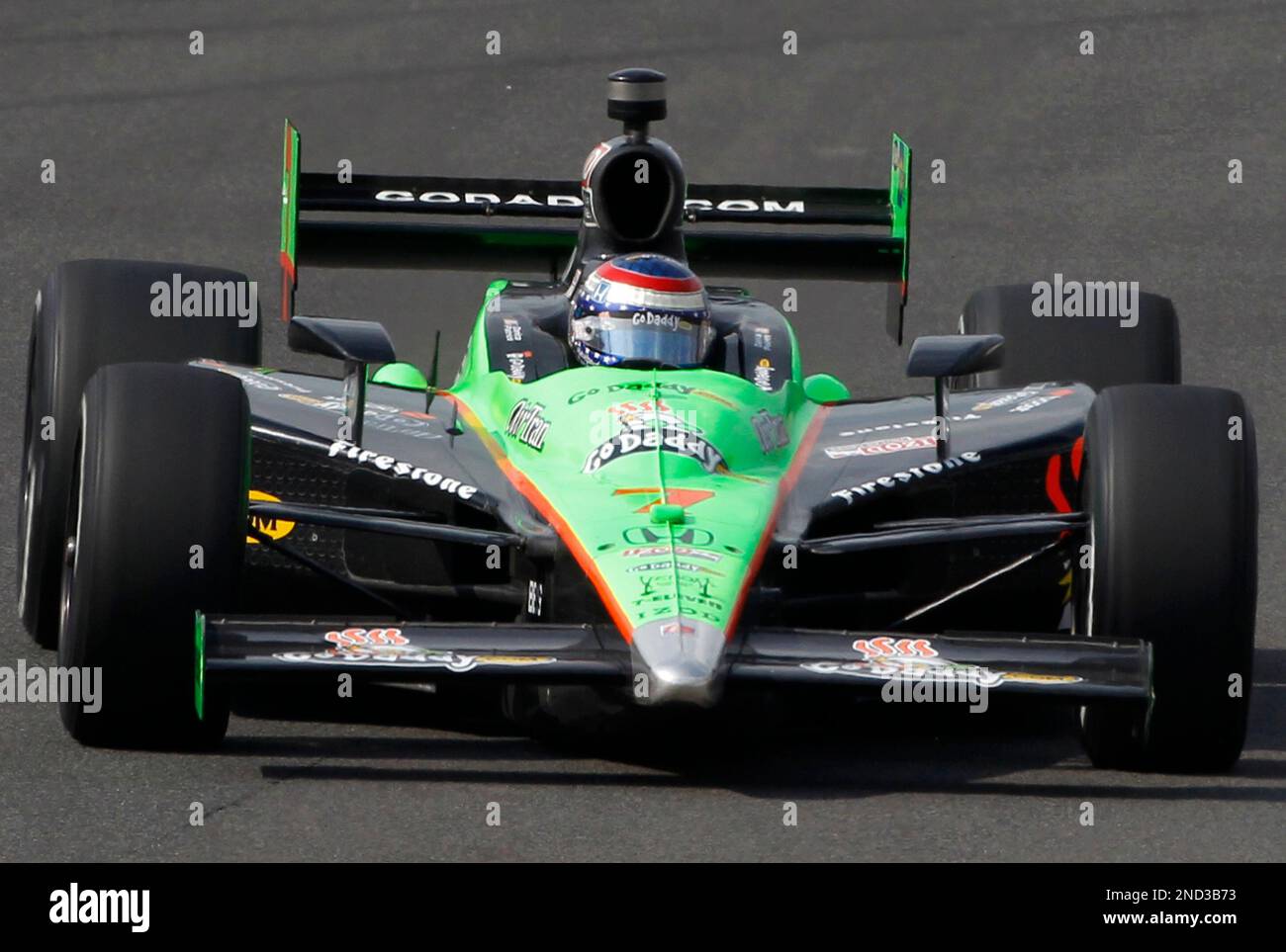 IndyCar driver Danica Patrick of the United States drives during the ...
