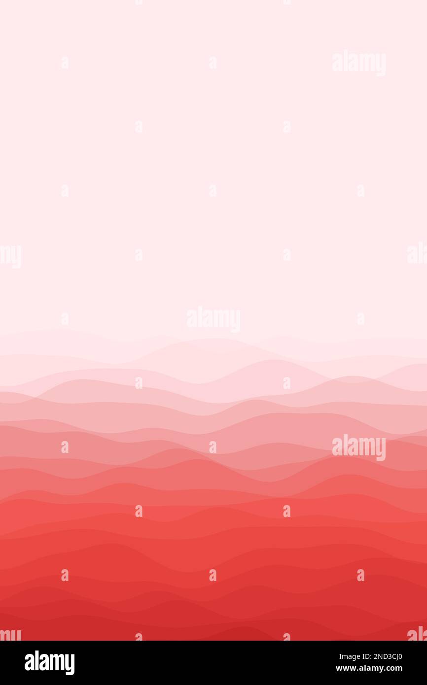 Cover page template. Page template with soft curves in red colors. Can ...
