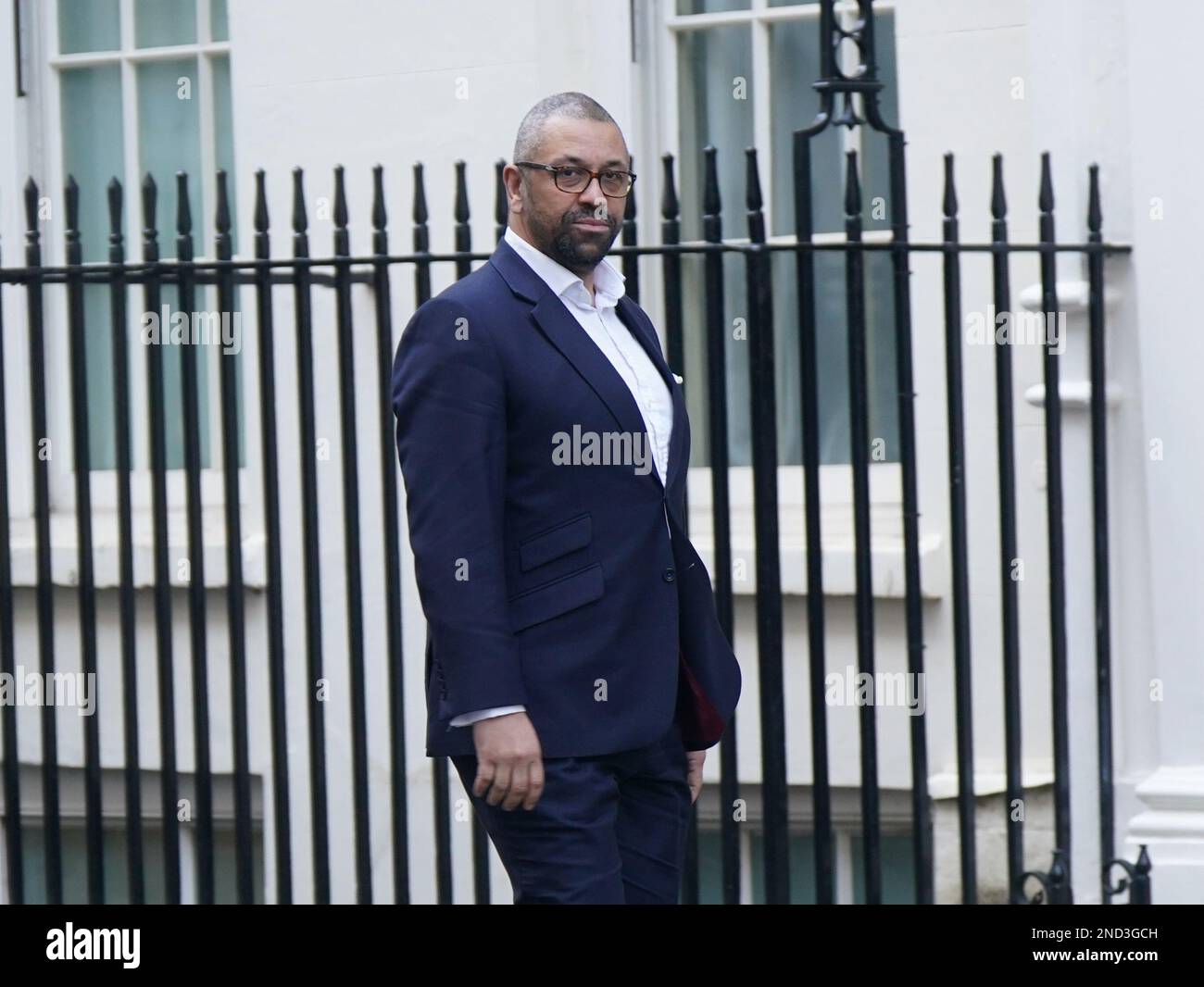 Foreign Secretary James Cleverly walking in Downing Street, London ...