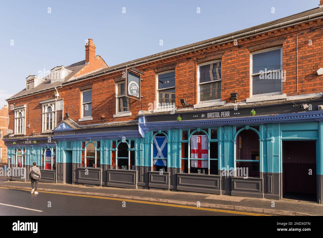 The Bristol Pear pub on the Bristol Road, Selly Oak, Birmingham is ...
