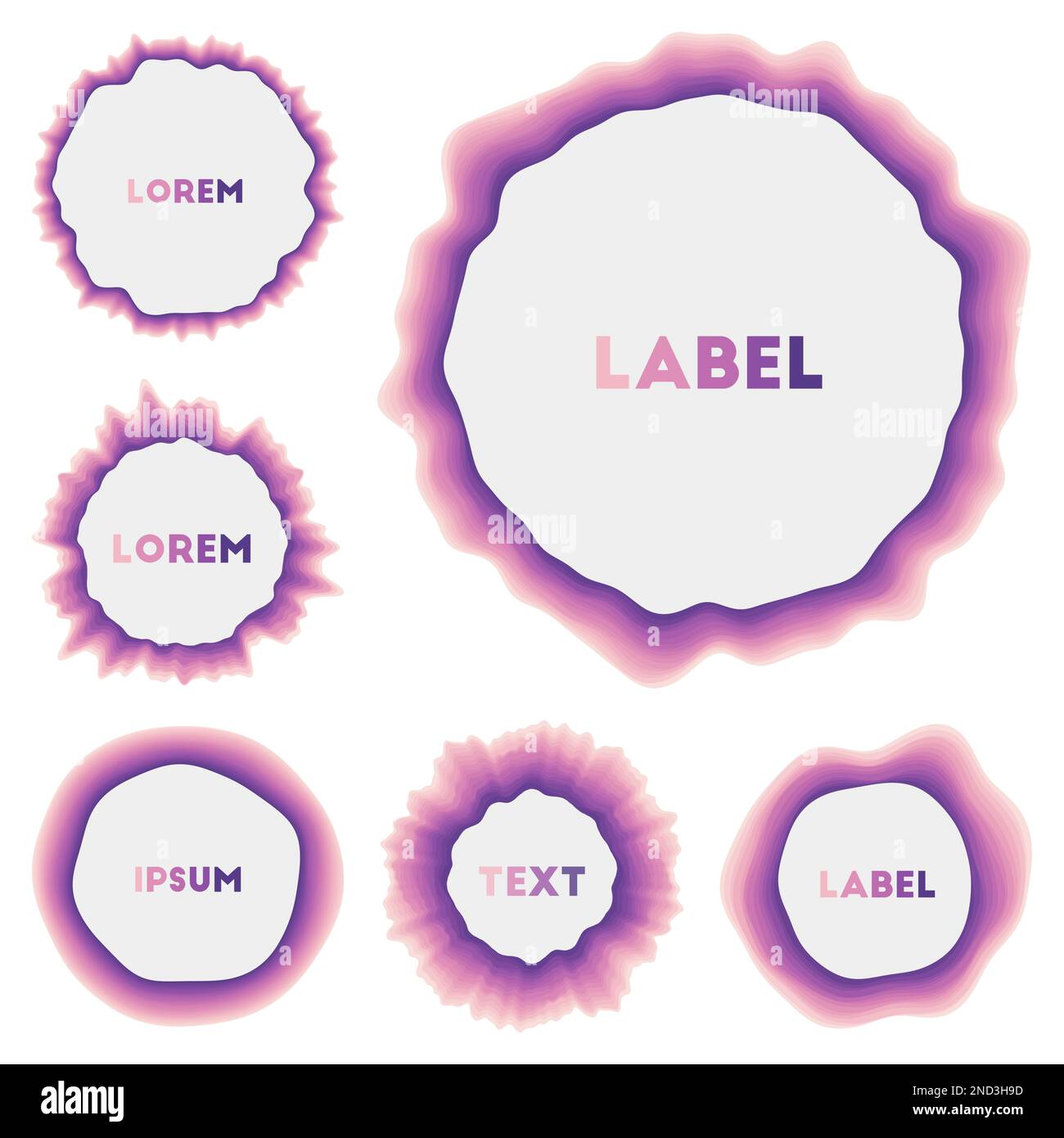 Round banners collection. Appealing circular backgrounds. Astonishing ...