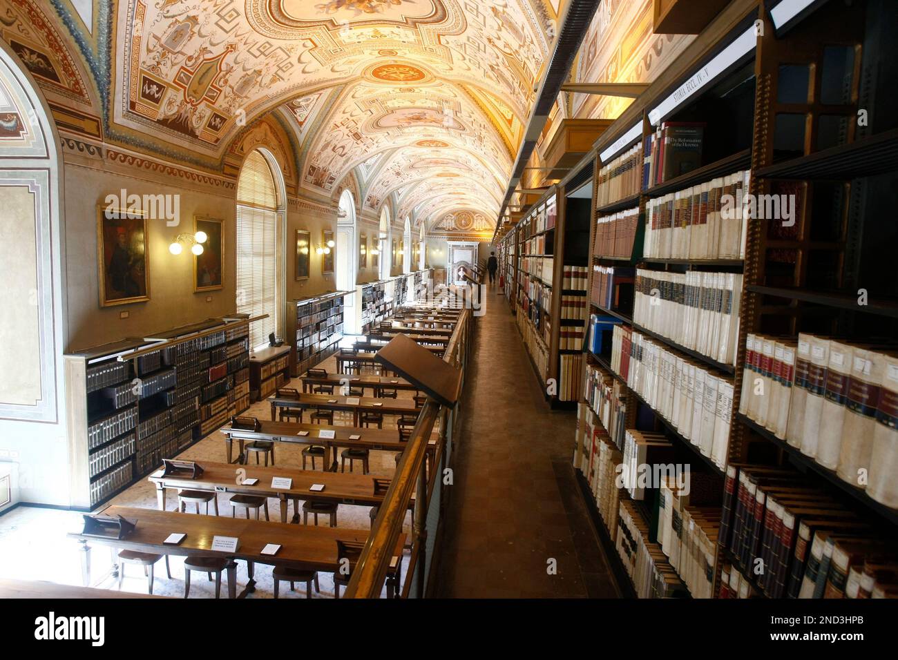 A view of the Vatican Apostolic Library, Vatican City, Monday, Sept. 13 ...