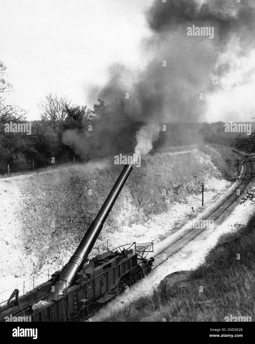 Said to be one of the largest caliber guns in the world, this British ...