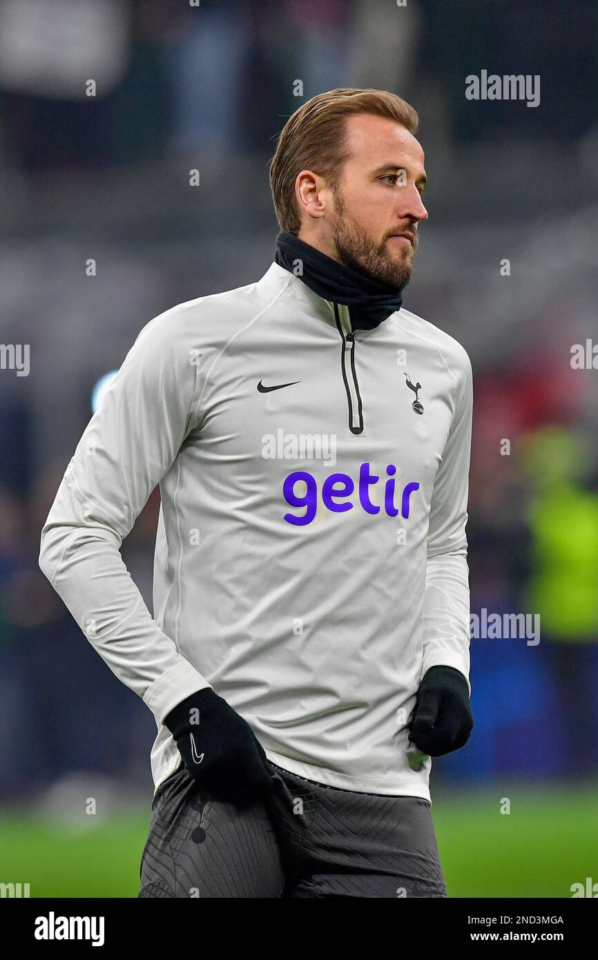 Milano, Italy. 14th Feb, 2023. Harry Kane (10) of Tottenham Hotspur is ...