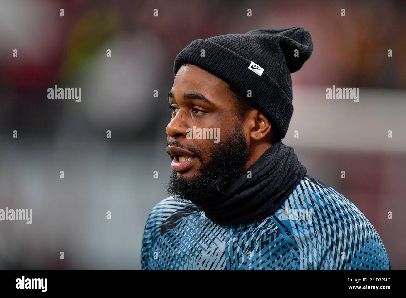 Milano, Italy. 14th Feb, 2023. Japhet Tanganga of Tottenham Hotspur is ...