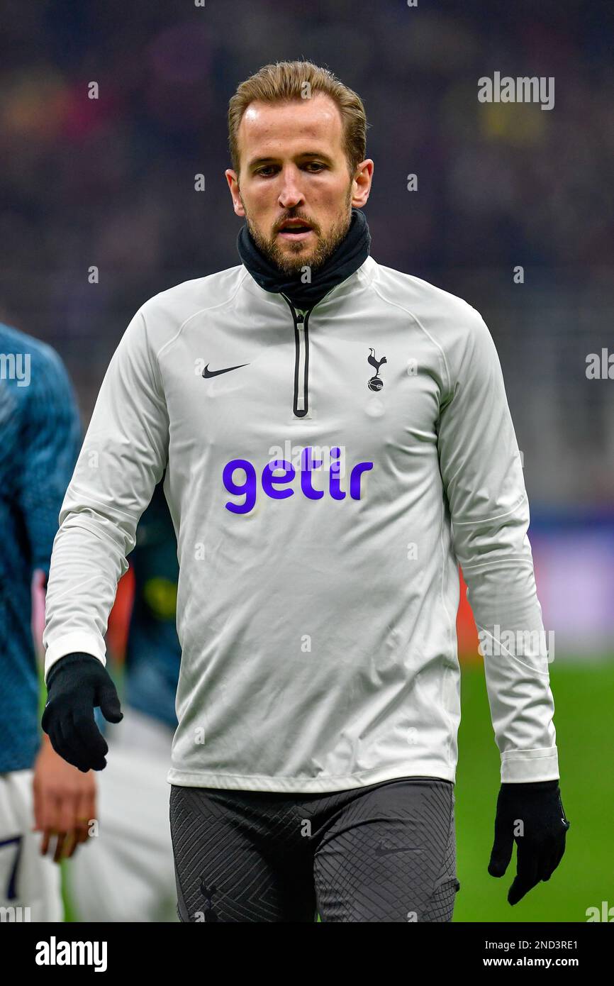 Milano, Italy. 14th Feb, 2023. Harry Kane of Tottenham Hotspur is ...