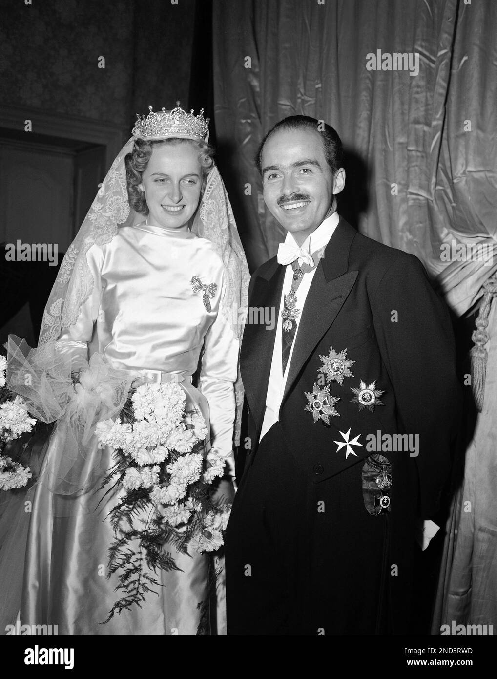 Archduke Otto of Habsburg and his bride-tobe-Princess Regina of Saxe ...