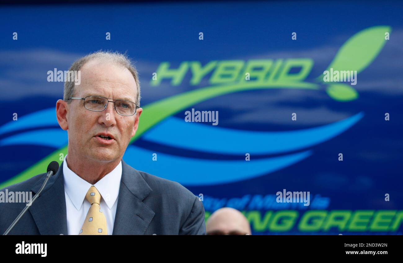 Jeff Cullman, president of the Parker Hannifin Corporation, speaks ...