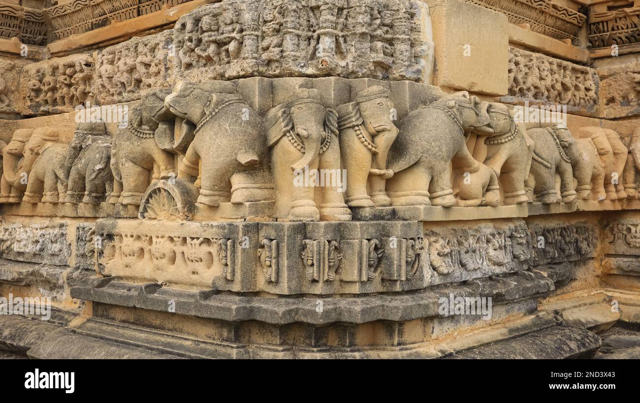 The Sculptures of Elephants on the Lavlakha Temple, Ancient Carvings ...