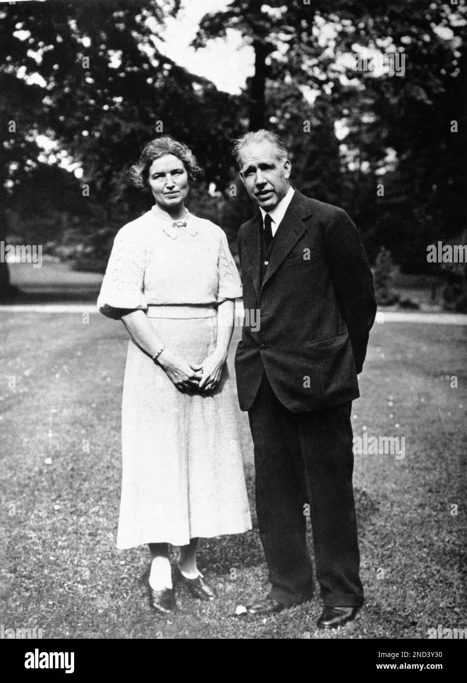 Prof. Niels Bohr with his wife Margrethe Bohr Feb. 4, 1937. (AP Photo ...