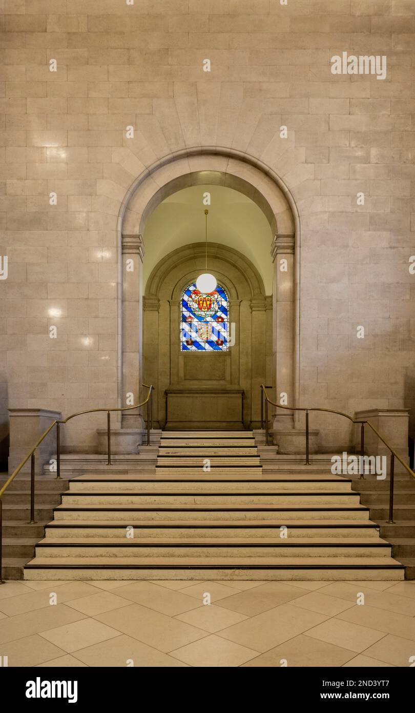 Stained glass window designed by George Kruger-Gray situated in ...