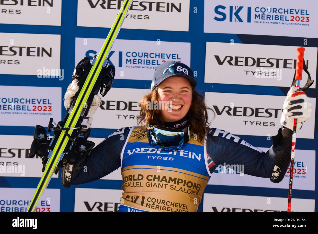 France. 15th Feb, 2023. Maria Therese Tviberg of Norway after winning ...
