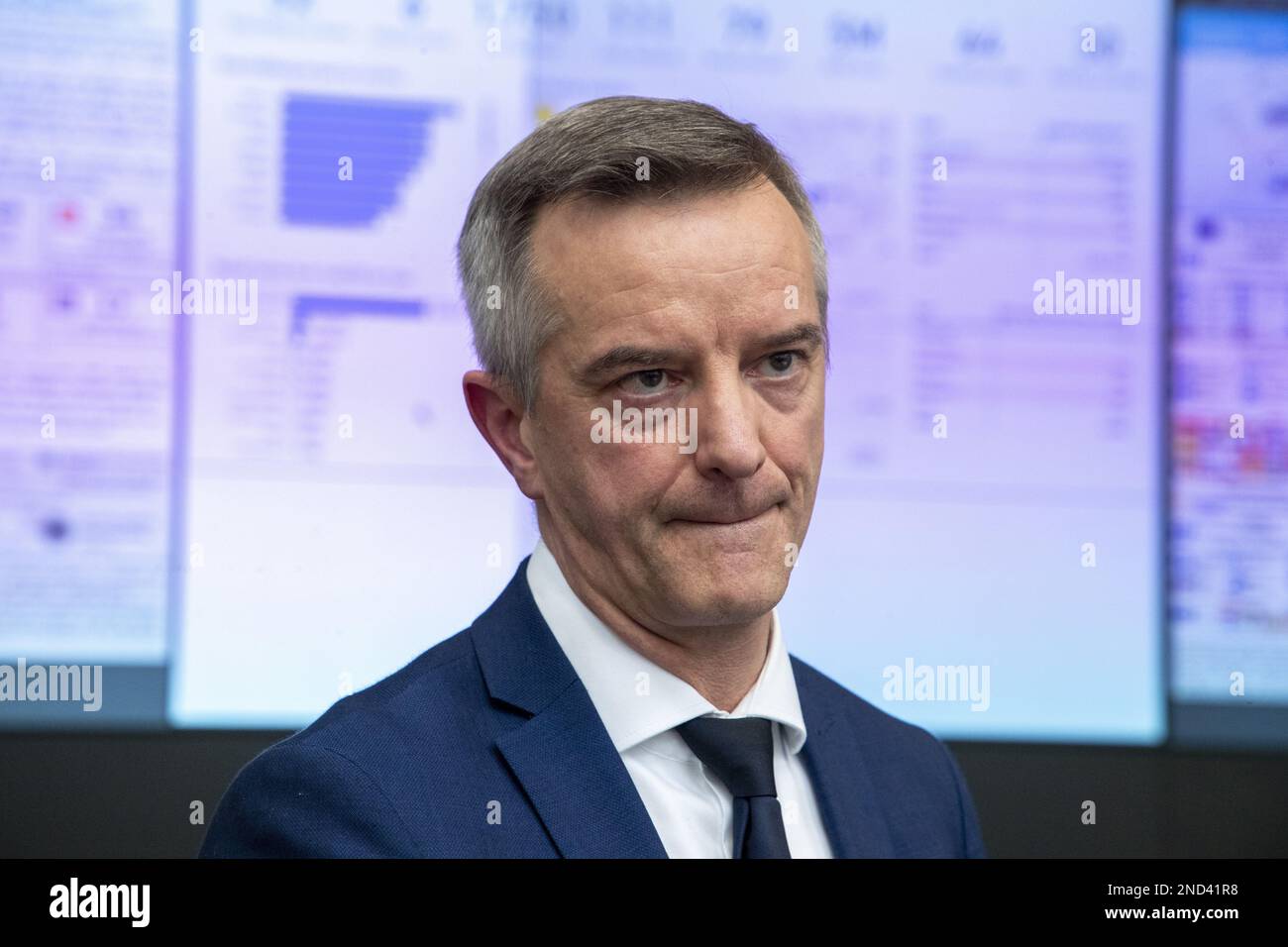 Hans Das pictured during a visit to the European Commission Emergency ...